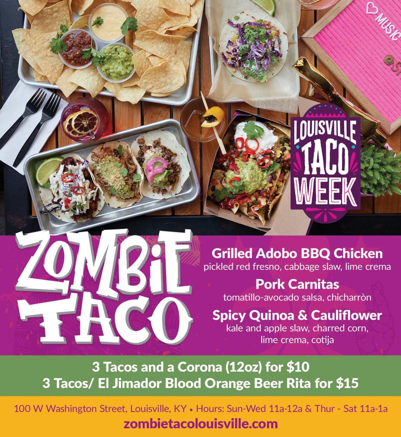 Zombie Taco Louisville - Louisville Taco Week • March 31-April 6, 2025